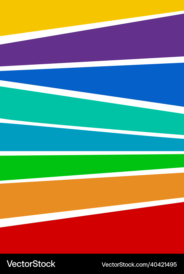 Abstract pattern of lines bright rainbow colors Vector Image
