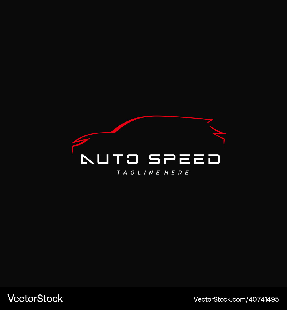 Car minimalist logo design simple line Royalty Free Vector