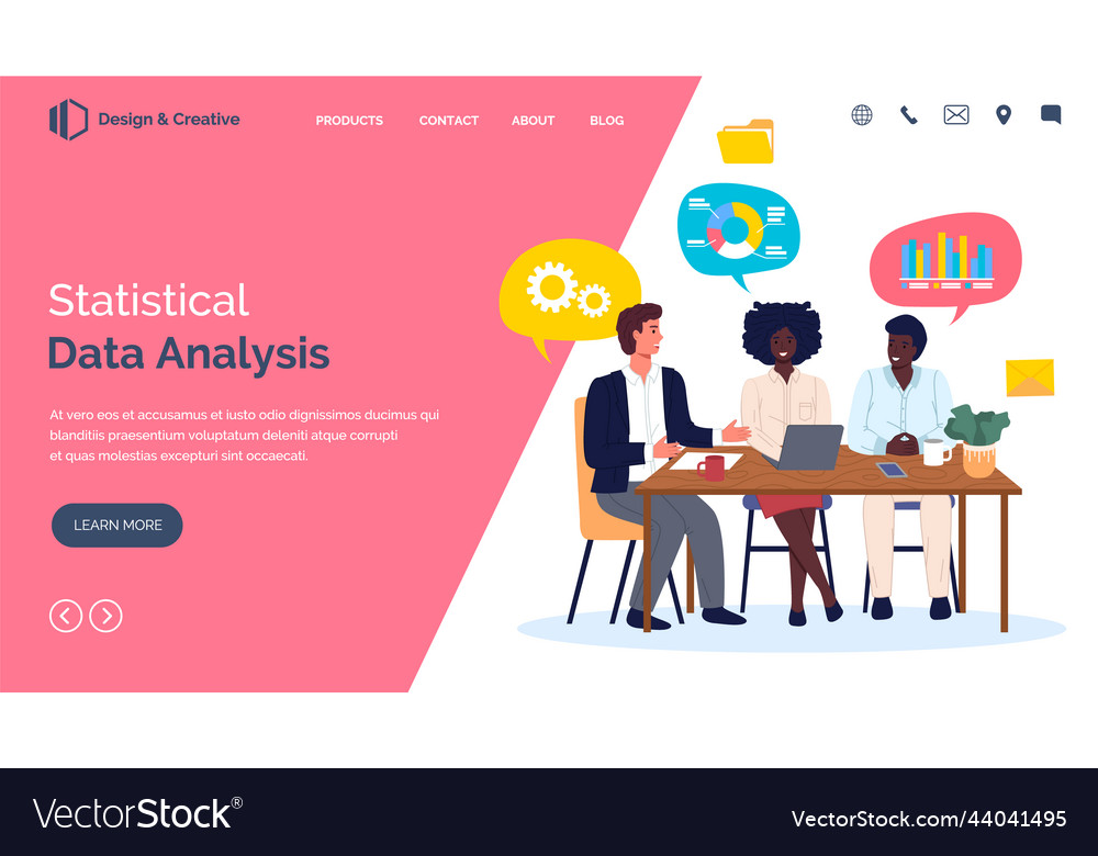 People working with graphs and charts business Vector Image