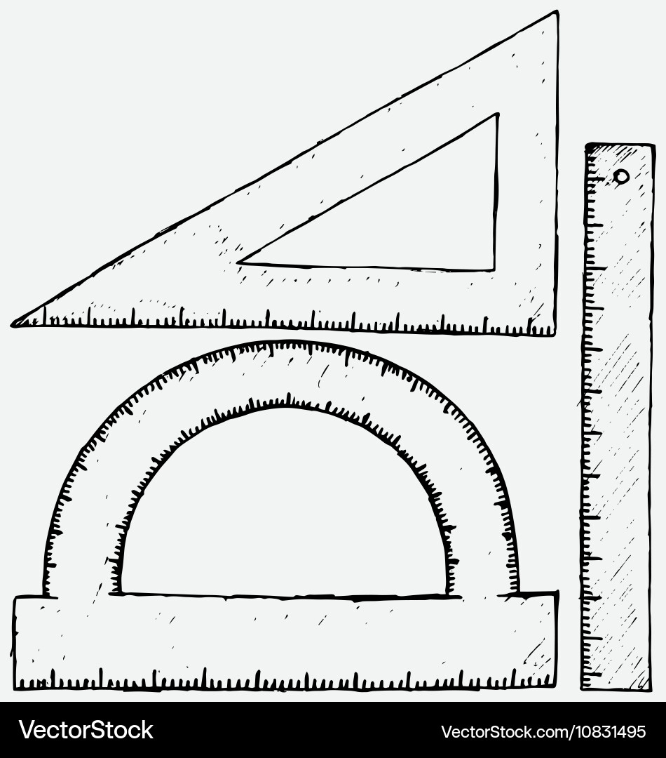 Wooden rulers Royalty Free Vector Image - VectorStock