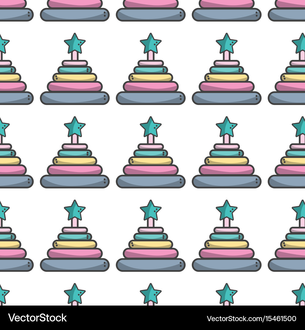 Baby games element to child learn background Vector Image