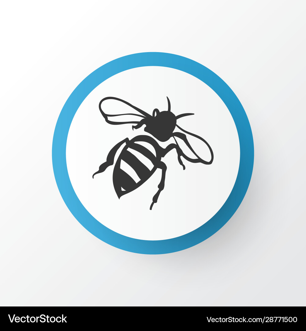 Bee icon symbol premium quality isolated sting Vector Image