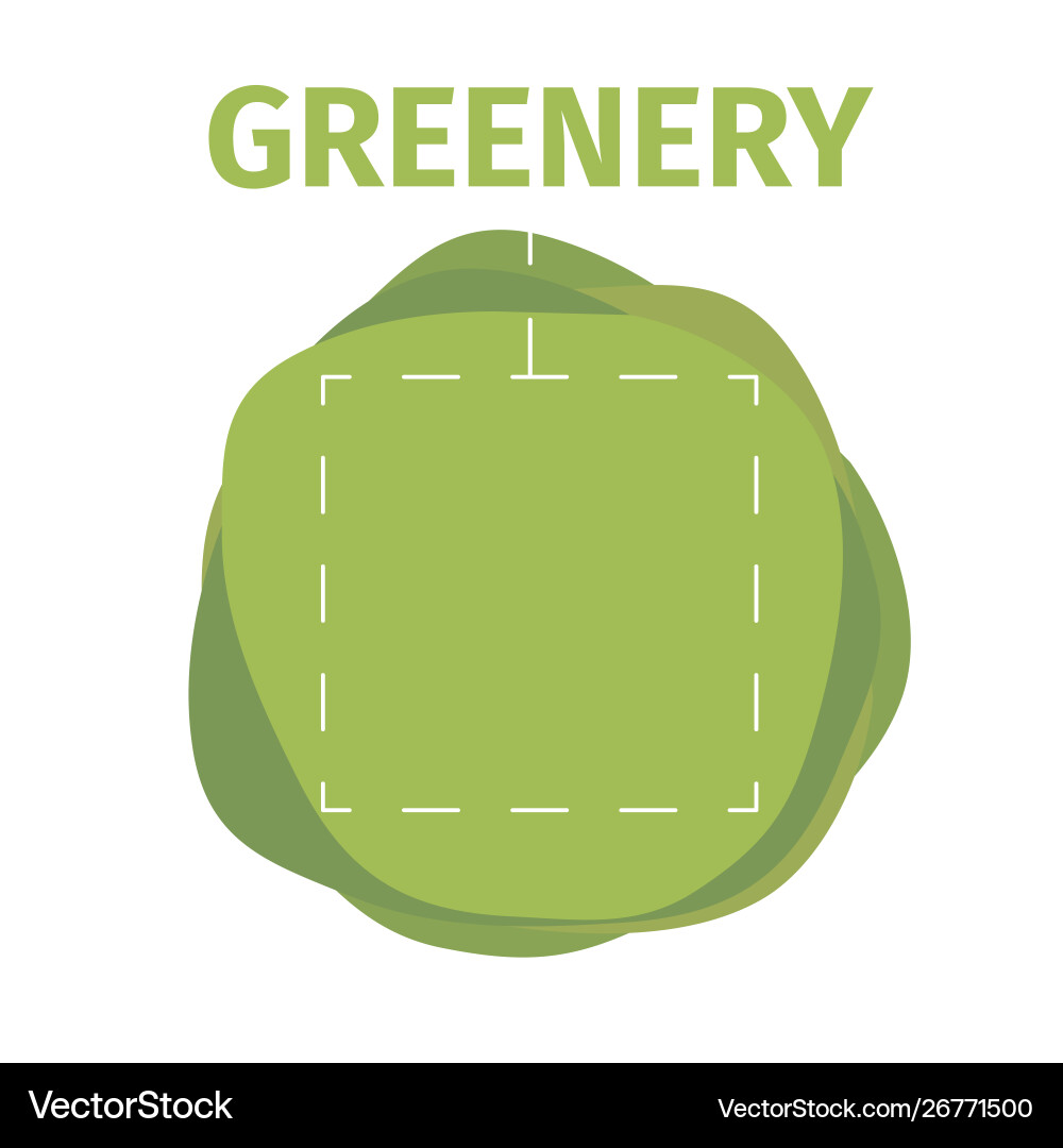 Color year greenery beautiful trendy Royalty Free Vector