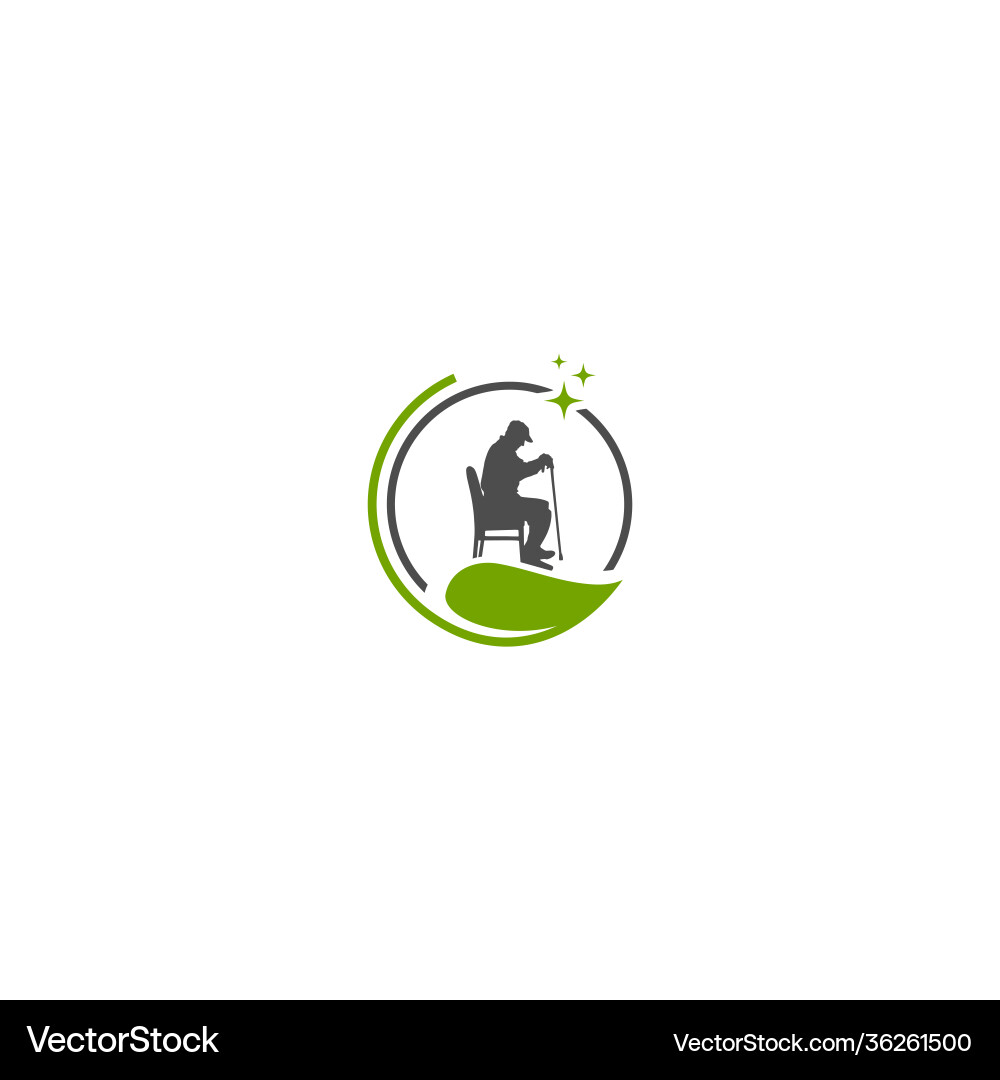 Parent nurse care logo template Royalty Free Vector Image