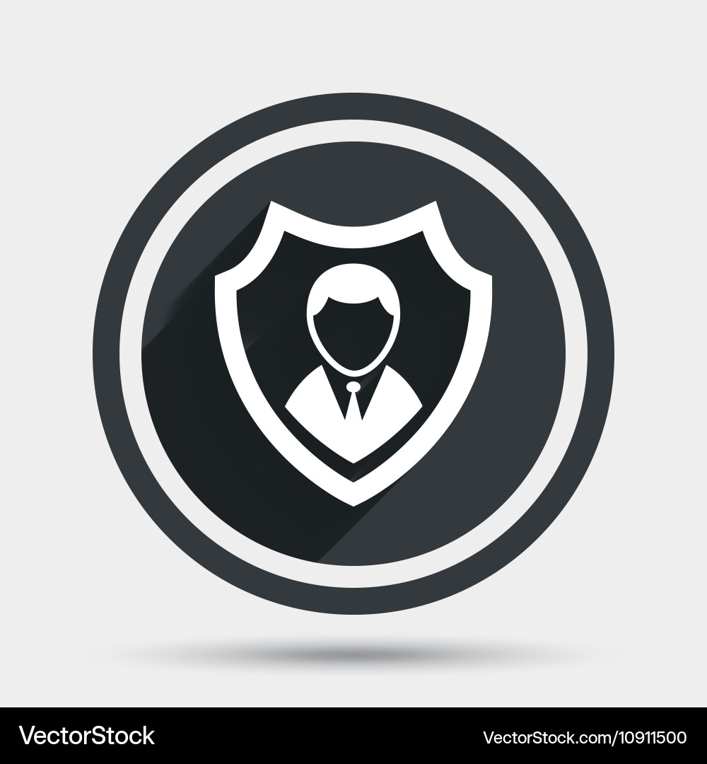 Security agency icon shield protection symbol Vector Image