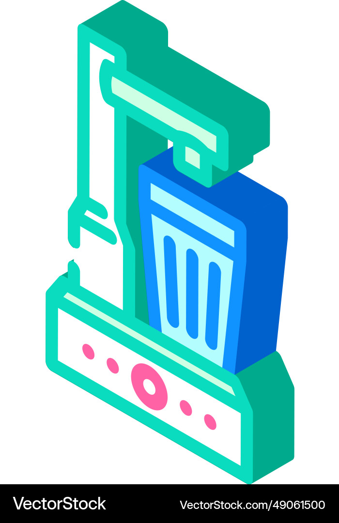 Smart water dispenser home isometric icon Vector Image