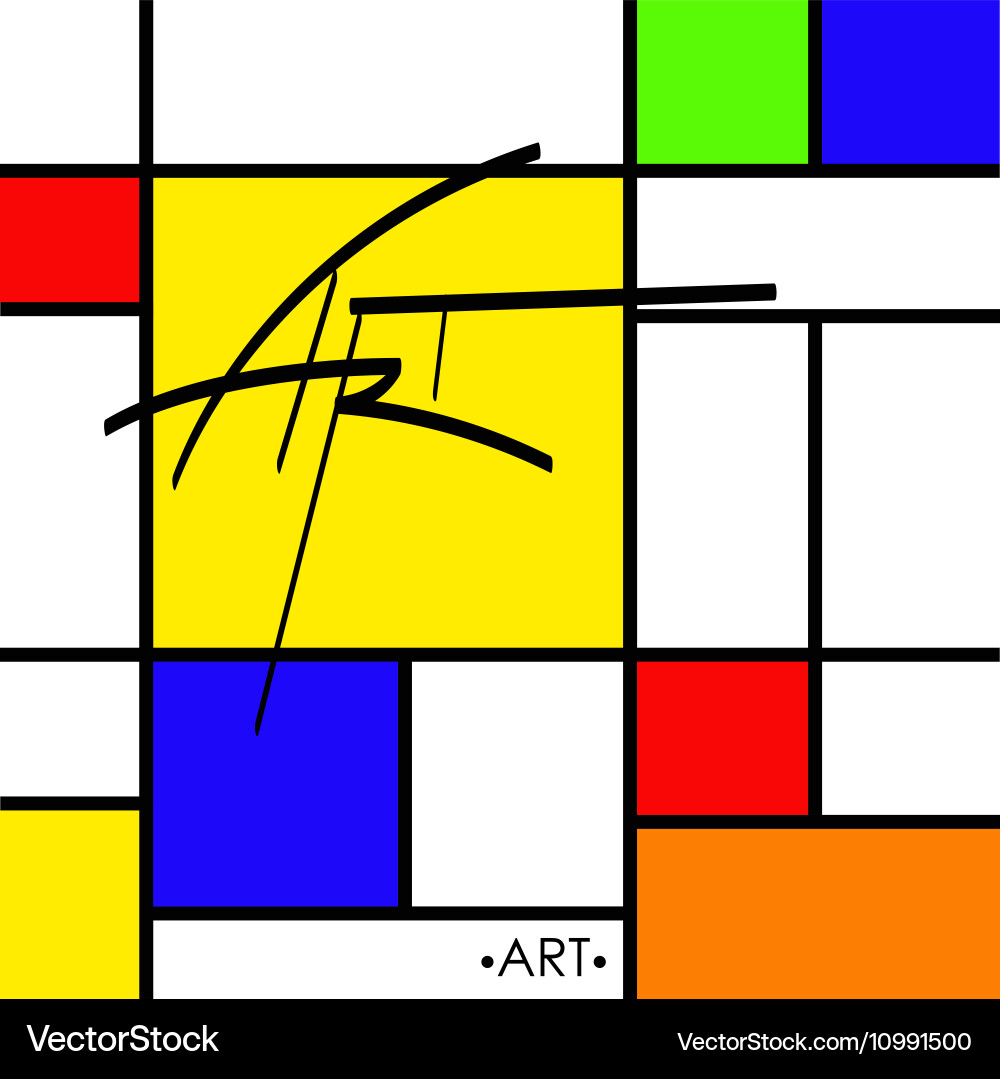 Stylized written word art lettering template Vector Image