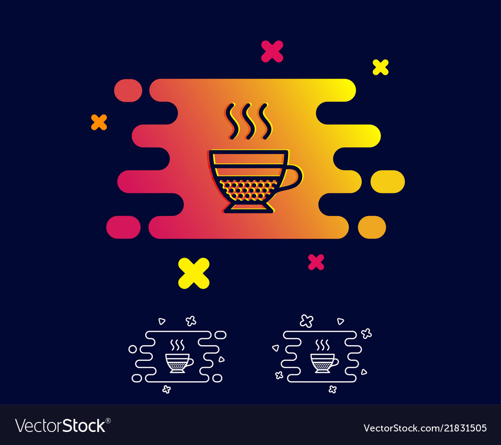 Cafe creme icon hot drink sign Royalty Free Vector Image