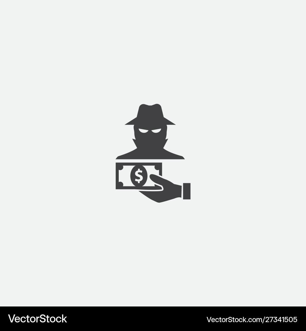 Fraud base icon simple sign fraud Royalty Free Vector Image