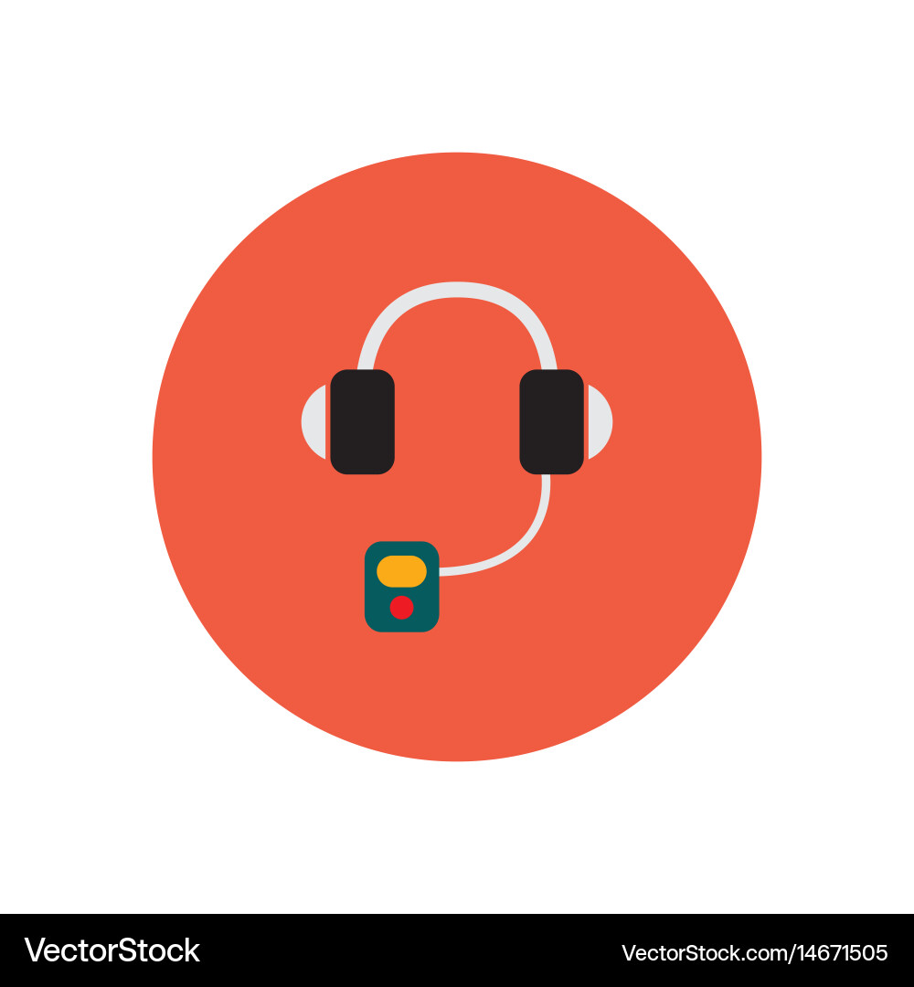 Icon on the white backgrounds in circles Vector Image