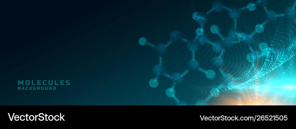 Molecules structure medical science and Royalty Free Vector