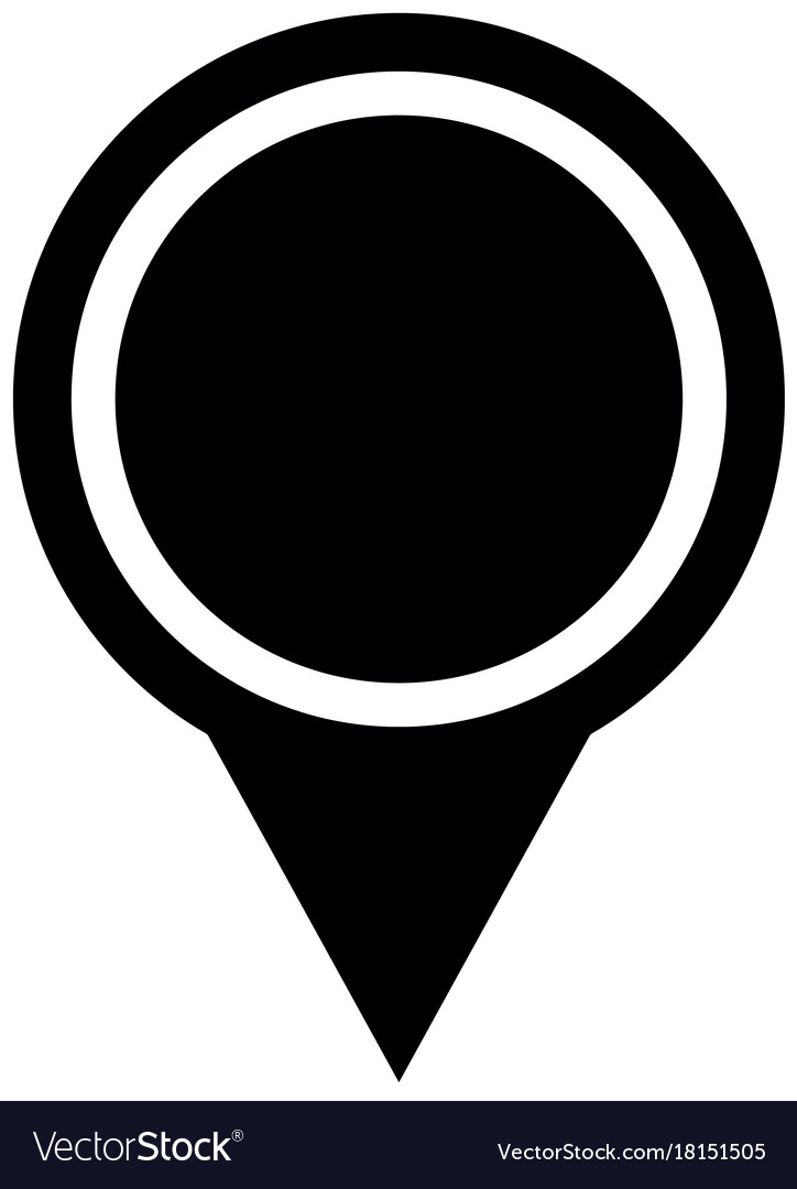 Pointer location isolated icon Royalty Free Vector Image