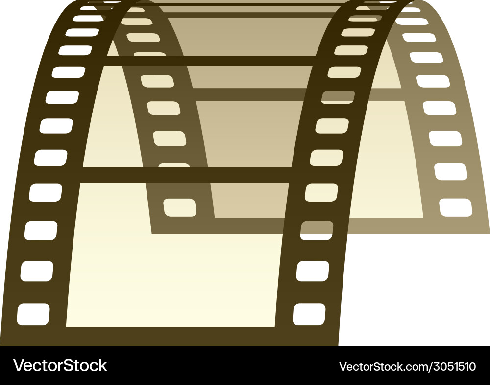 3d film strip Royalty Free Vector Image - VectorStock