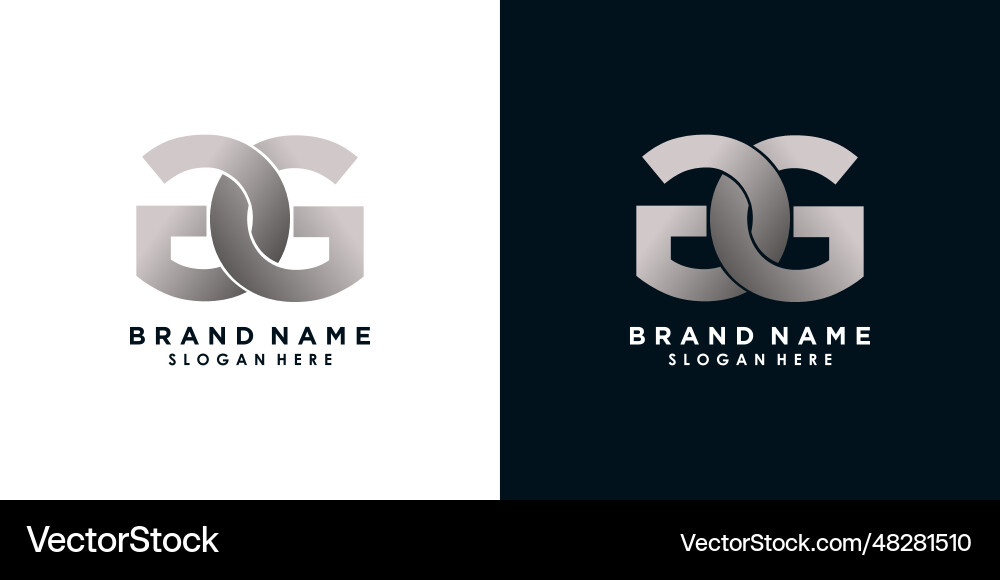 Letter g and logo design with icon shield Vector Image