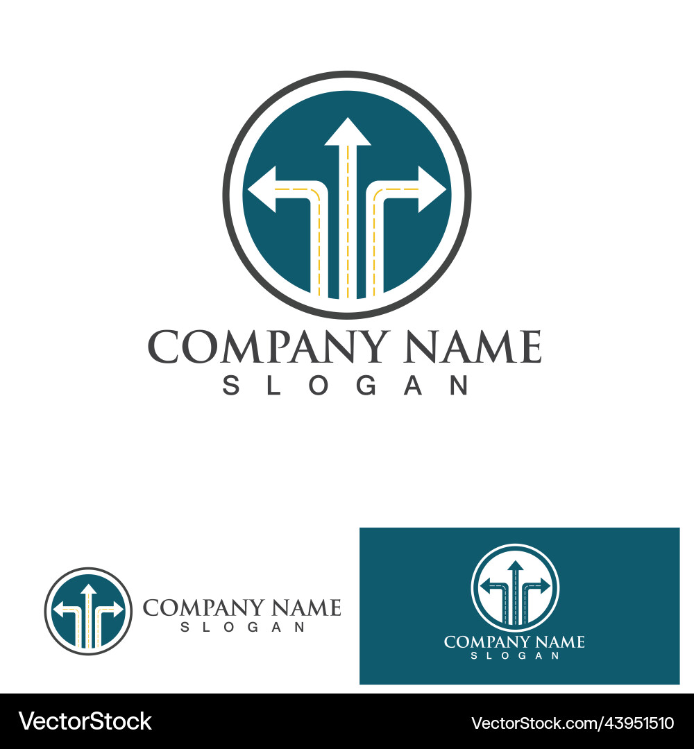 Way logo and symbol design Royalty Free Vector Image