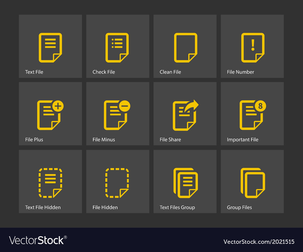 Notepad document file and note icons Royalty Free Vector