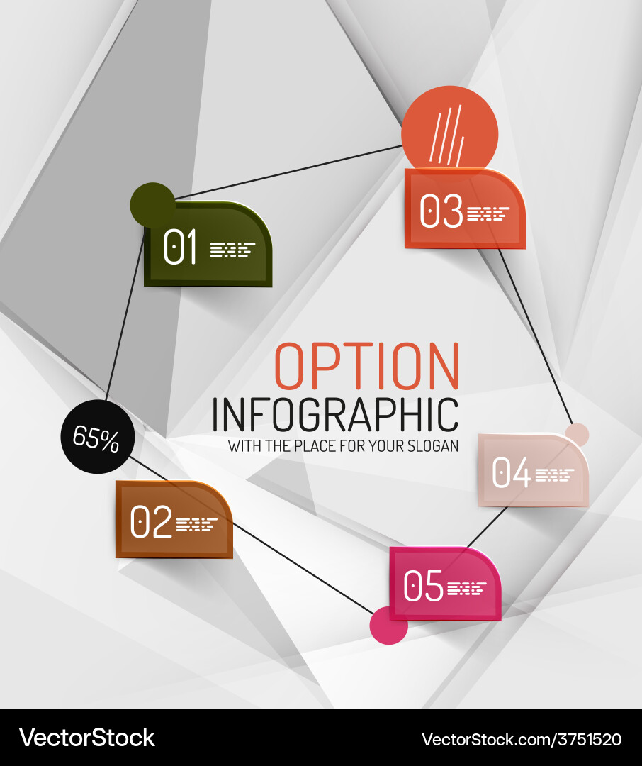 Fresh business abstract infographics Royalty Free Vector