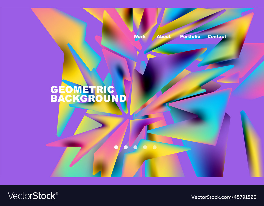Shards shape composition abstract background web Vector Image