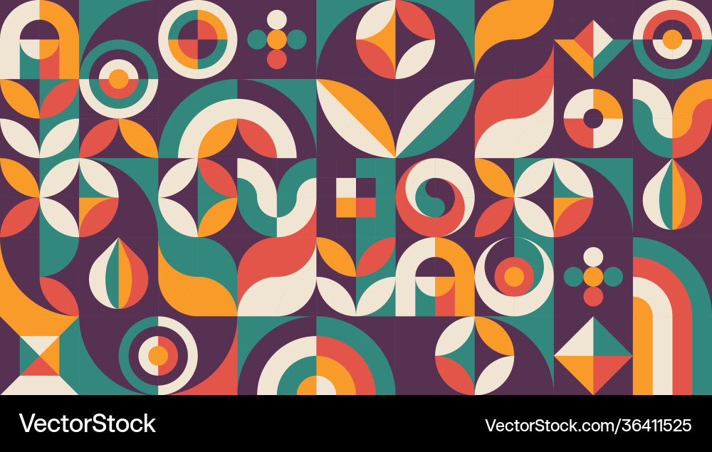 Abstract geometric concept poster design graphic Vector Image