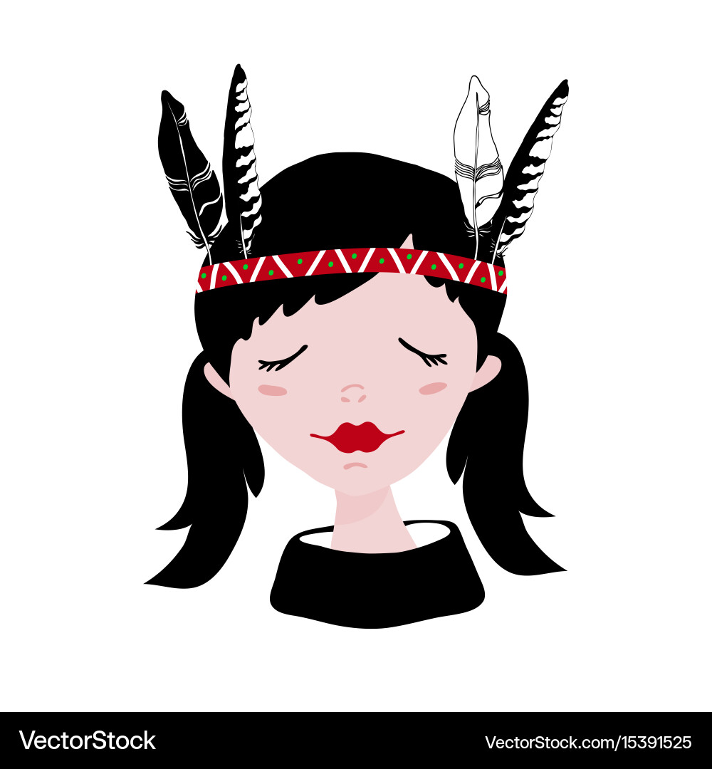 Indian girl Royalty Free Vector Image - VectorStock