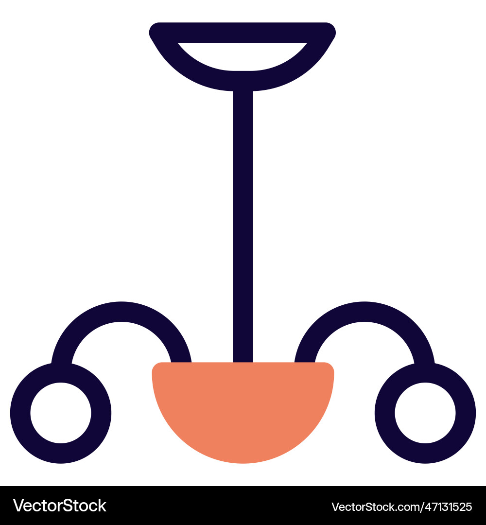 Modern light holder for living area Royalty Free Vector