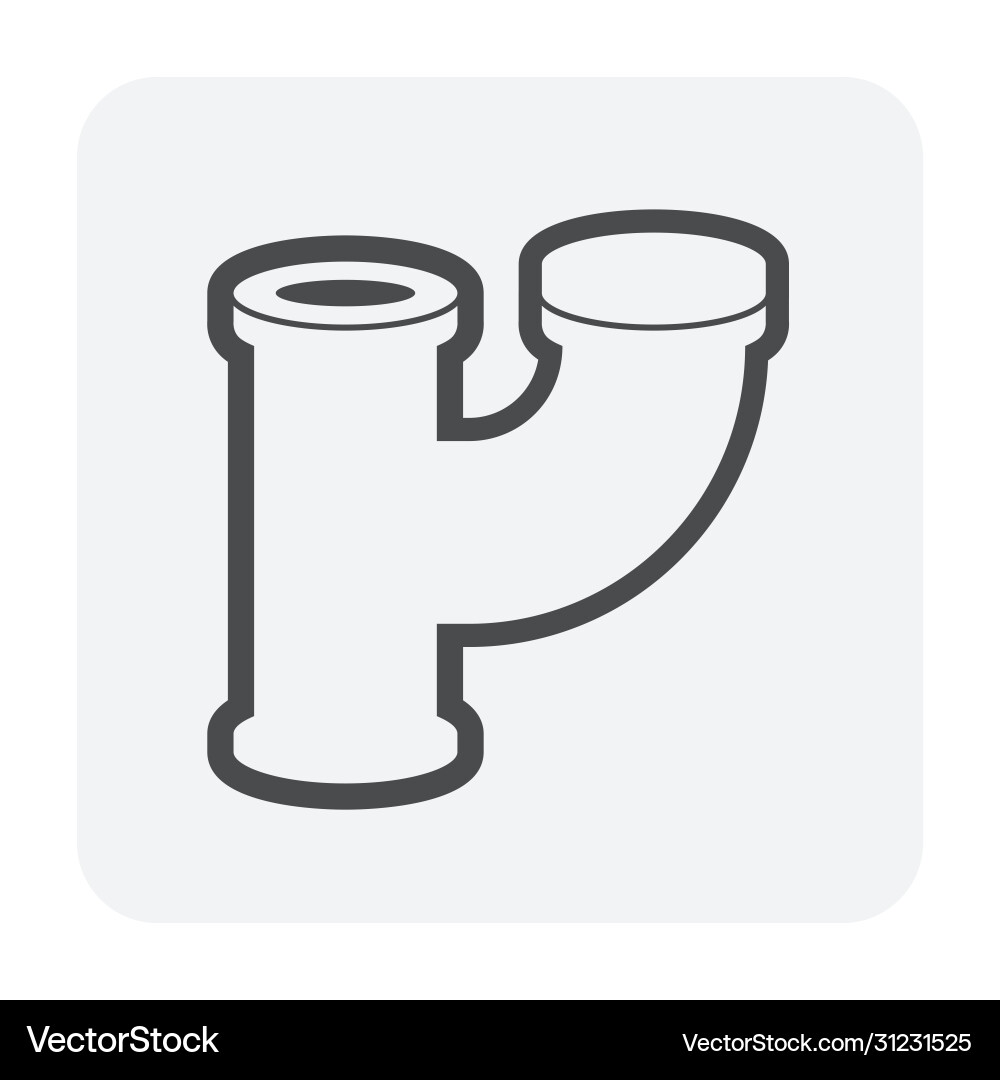 Pipe connector icon Royalty Free Vector Image - VectorStock