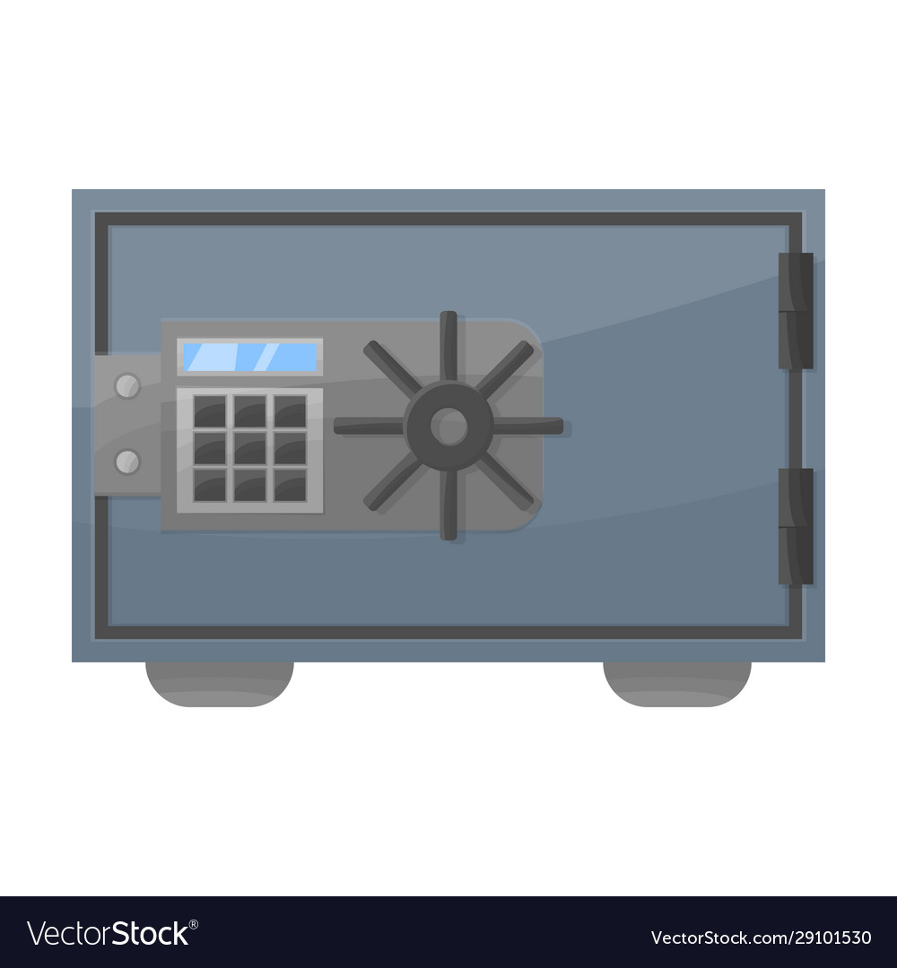 Bank safe iconcartoon icon isolated Royalty Free Vector Bank safe iconcartoon icon isolated Royalty Free Vector