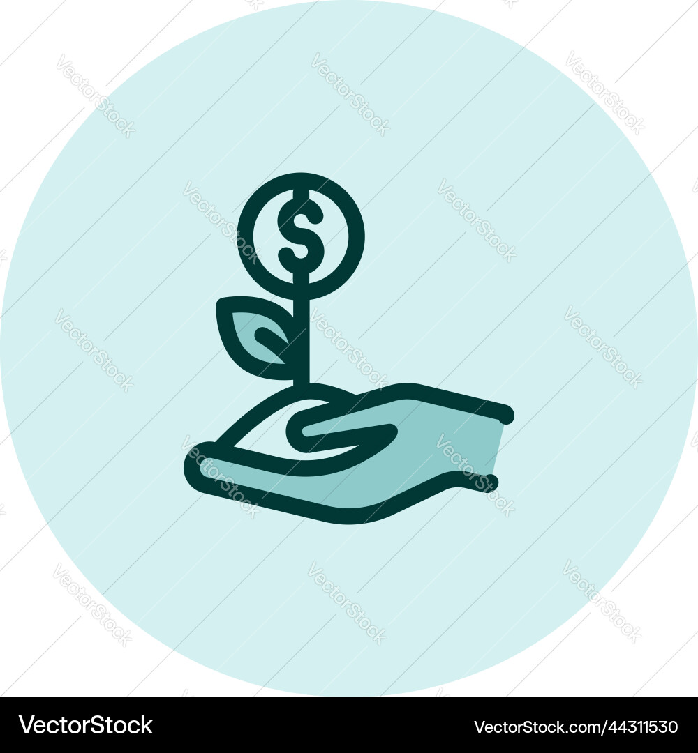 Banking profit on a white background Royalty Free Vector