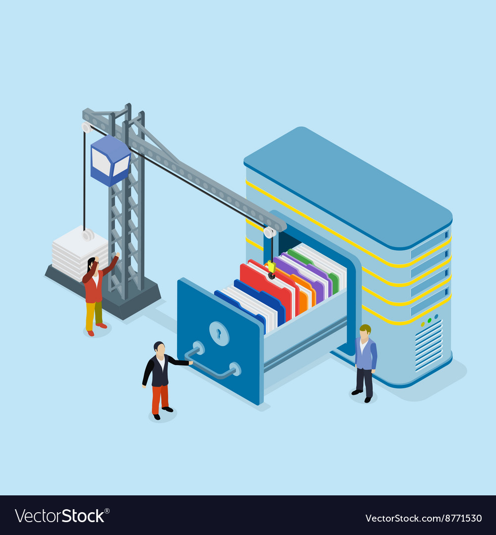 Database storage Royalty Free Vector Image - VectorStock