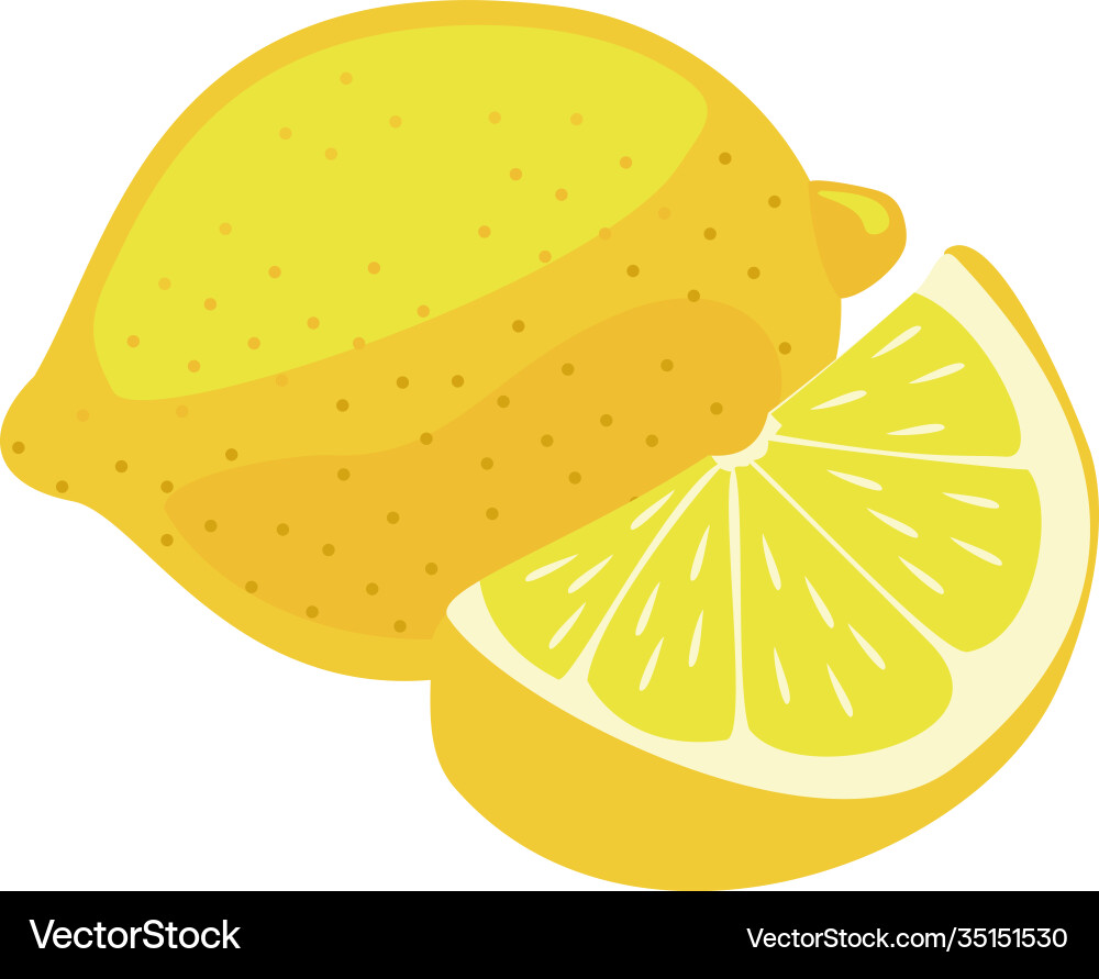 Fresh lemon fruits collection Royalty Free Vector Image