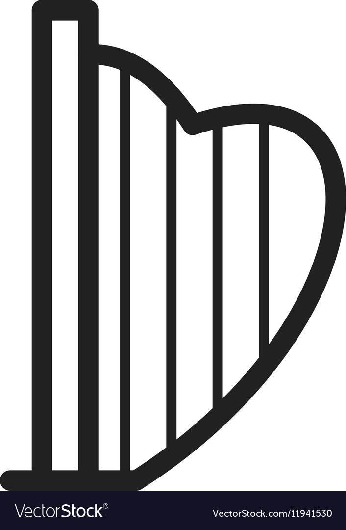 Harp Royalty Free Vector Image - VectorStock