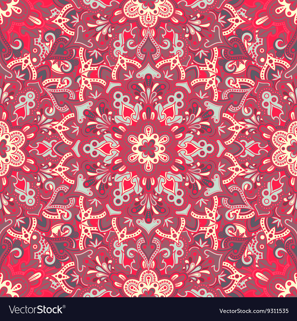 Boho flower pattern Royalty Free Vector Image - VectorStock