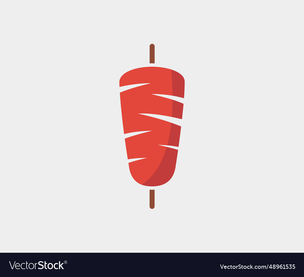 Doner kebab icon template Royalty Free Vector Image