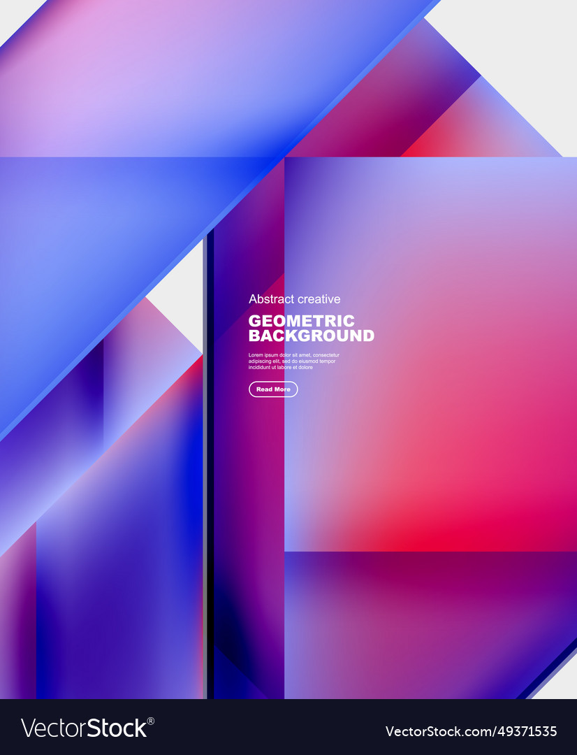 Gradient triangles abstract background Royalty Free Vector