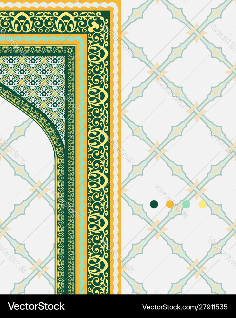 Islamic styling background with traditional Vector Image