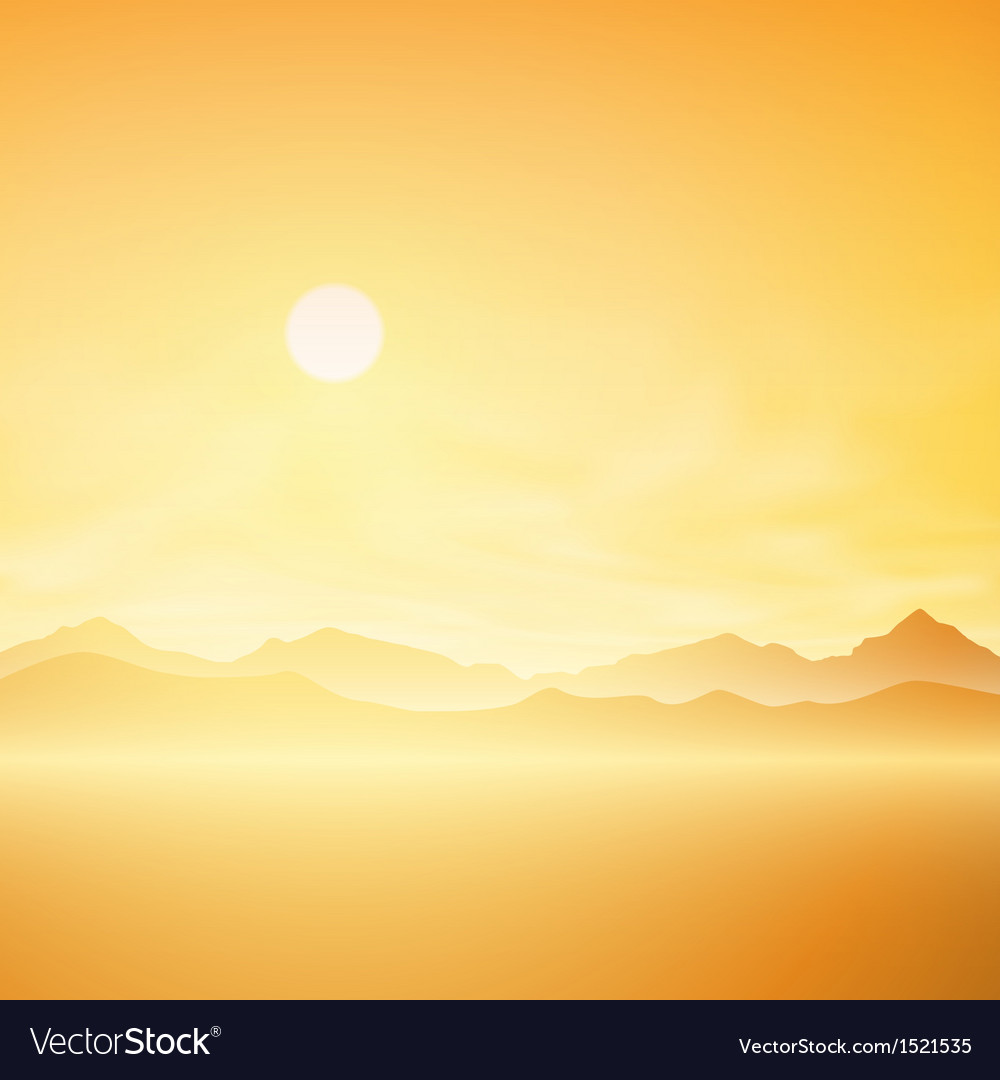 Simple landscape Royalty Free Vector Image - VectorStock