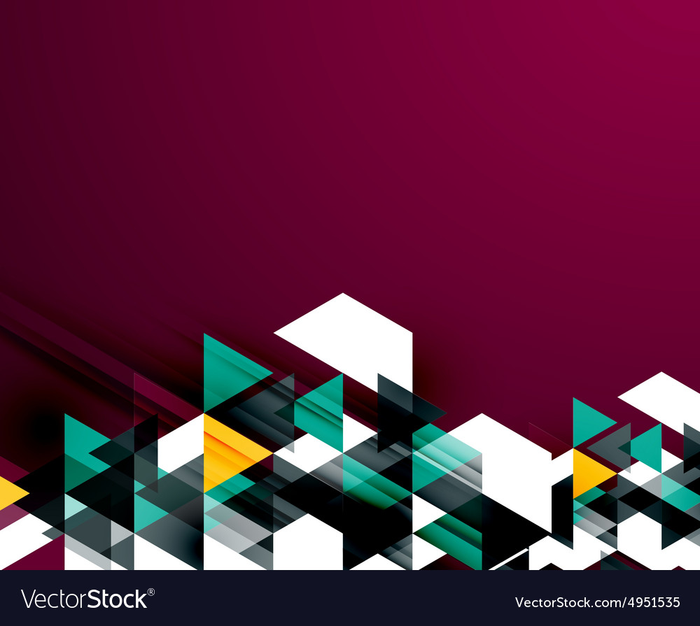 Triangle pattern composition abstract background Vector Image