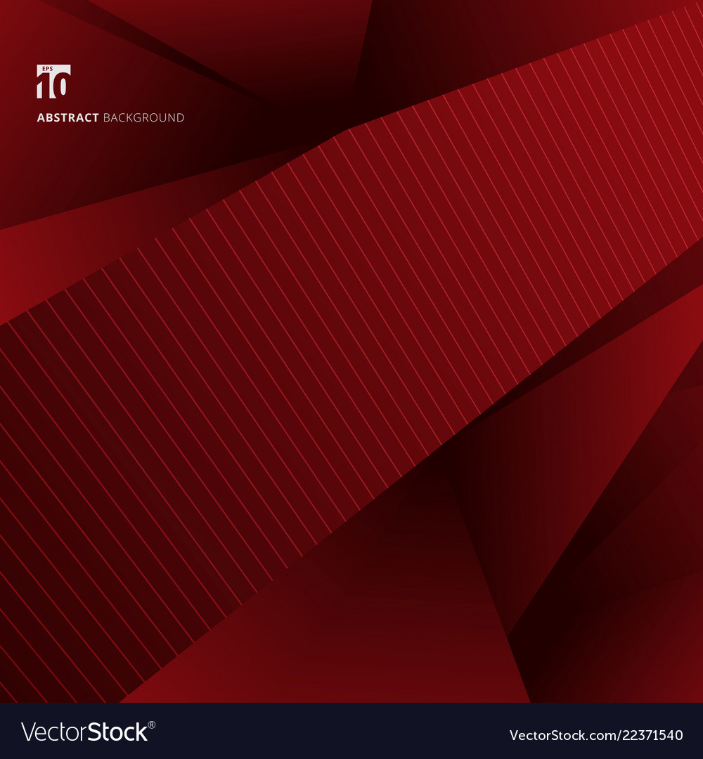 Abstract red geometric shapes background Vector Image