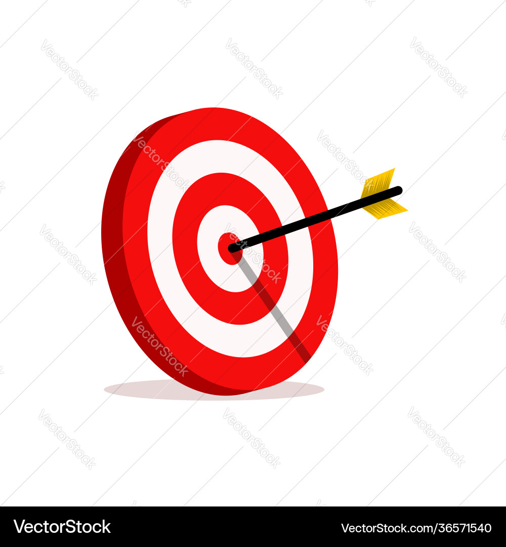 Abstract target for archery sports Royalty Free Vector Image