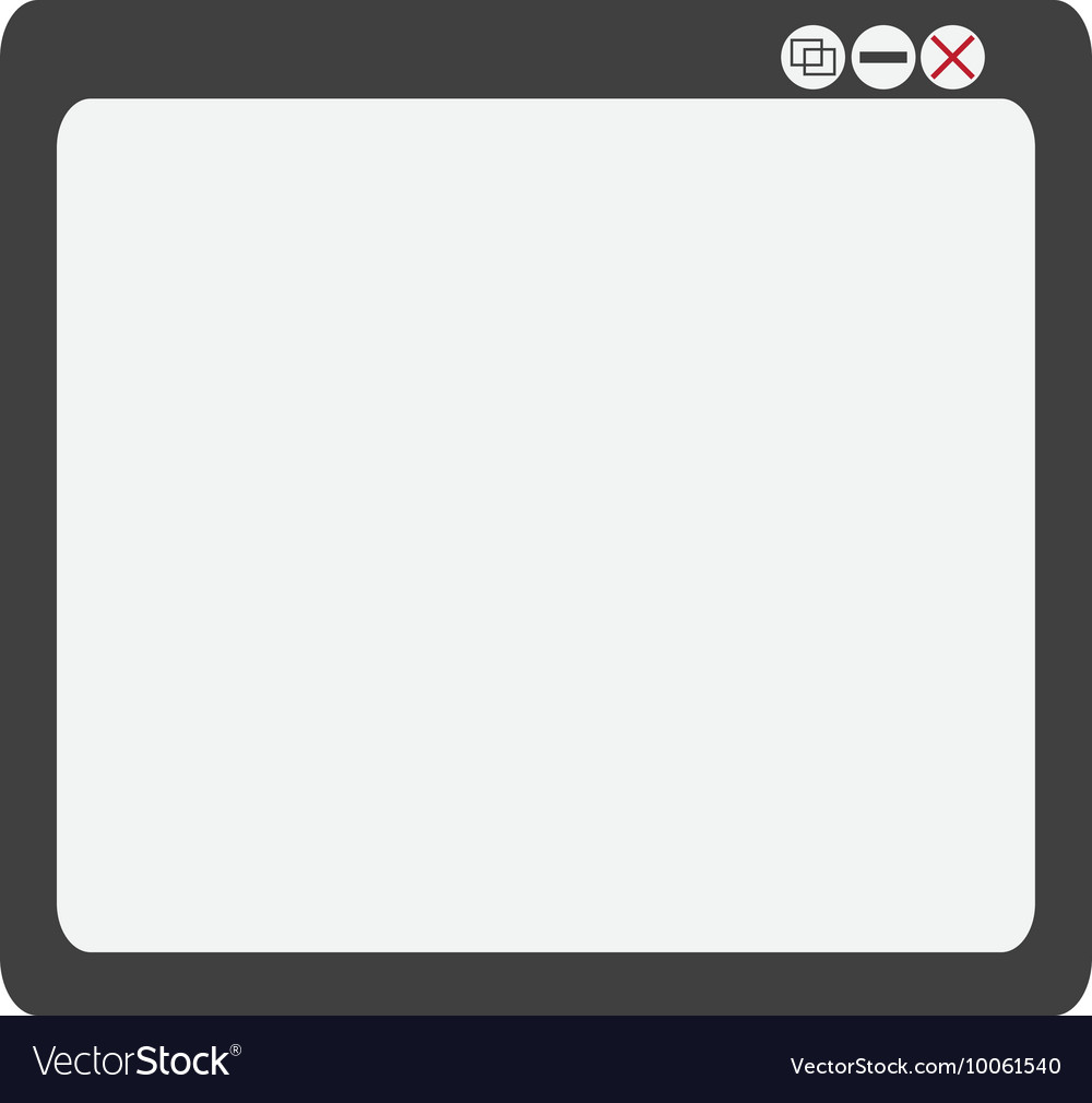 Browser window icon Royalty Free Vector Image - VectorStock