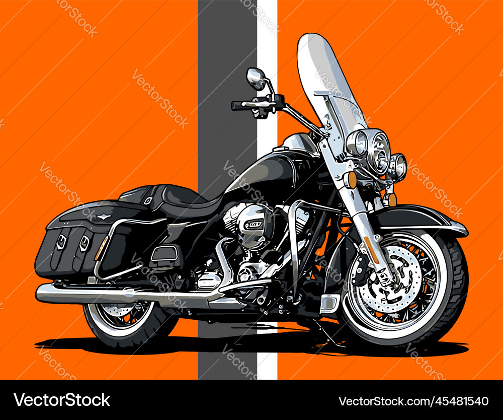 Motorbike template for graphic design needs Vector Image