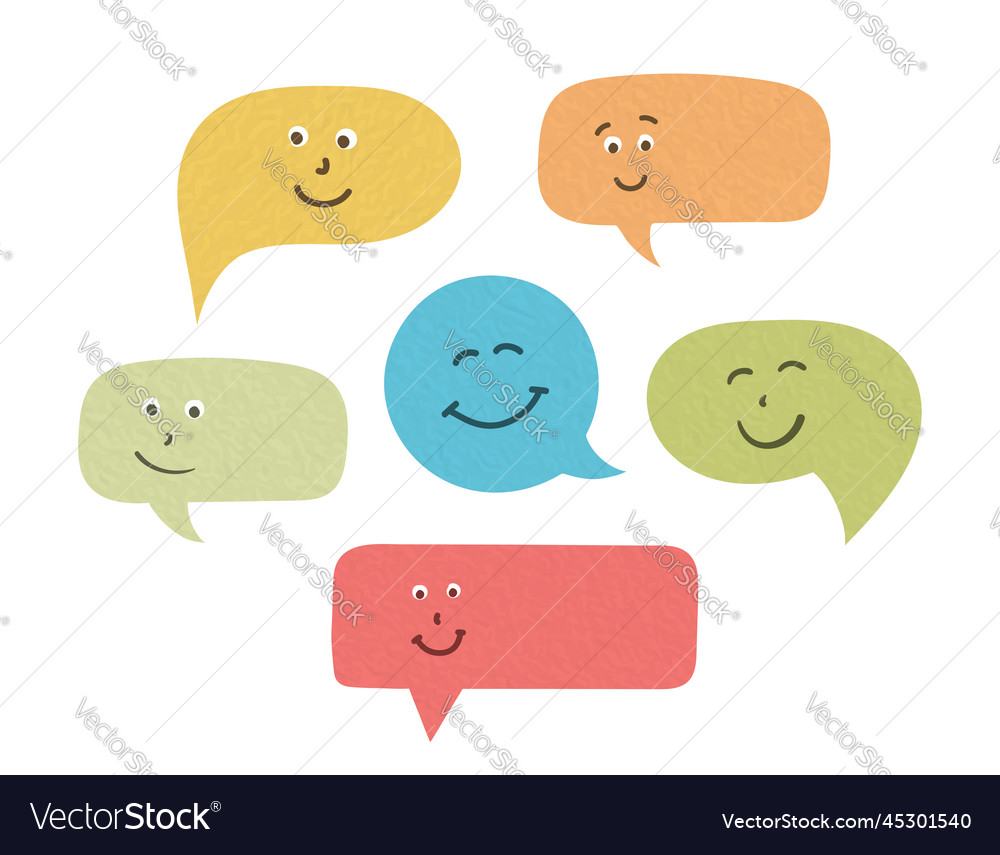 Speech bubbles Royalty Free Vector Image - VectorStock