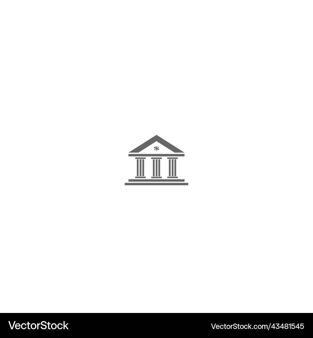 Financial center logo design Royalty Free Vector Image
