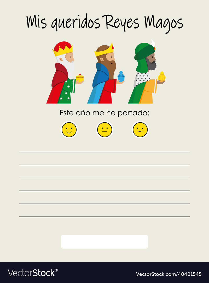 Letter to the three wise men from east Royalty Free Vector