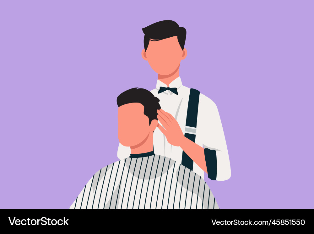 Character flat drawing of attractive classy Vector Image