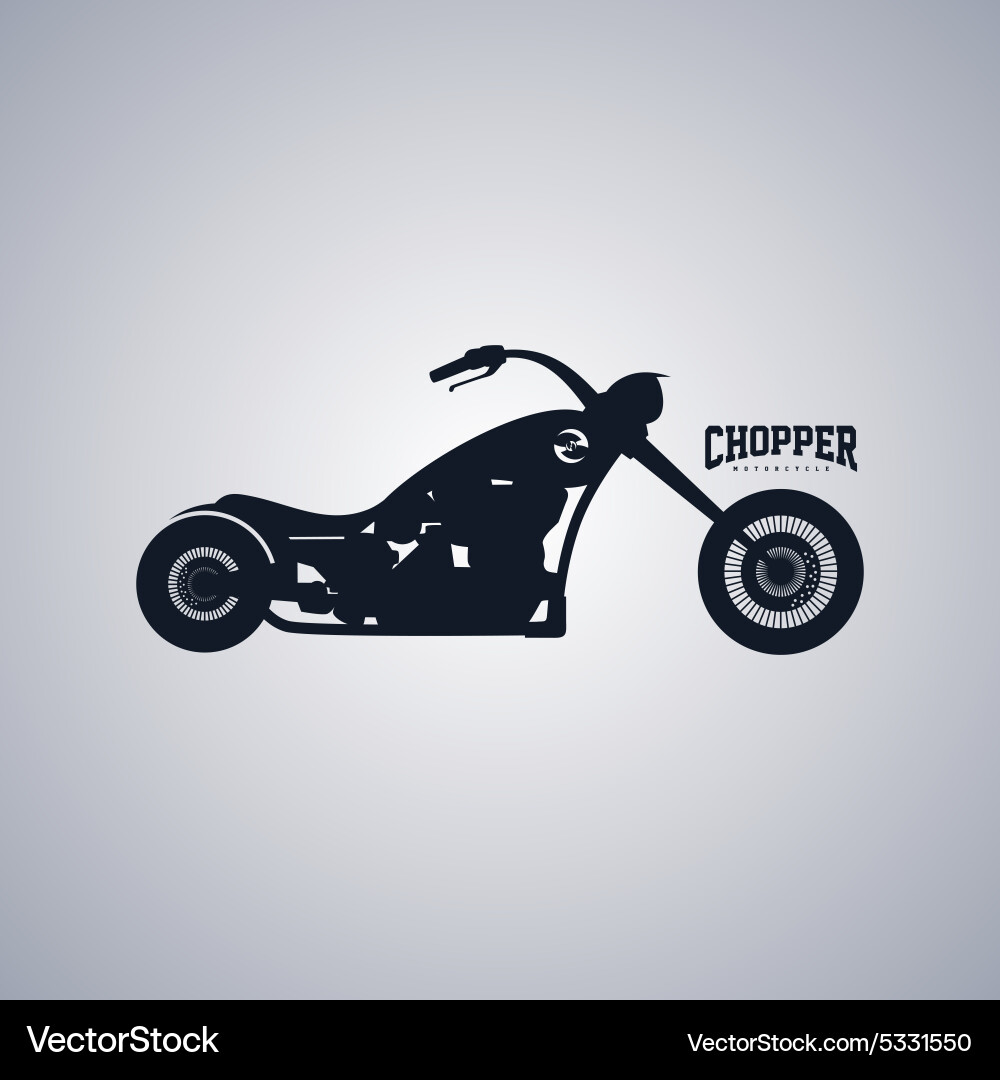 Chopper motorcycle Royalty Free Vector Image - VectorStock