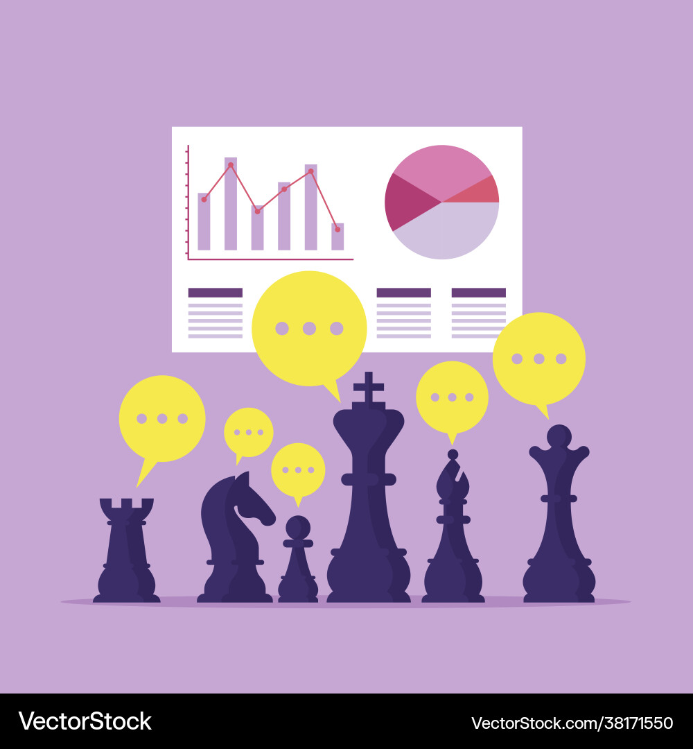 Concepts business plan and strategy concept Vector Image