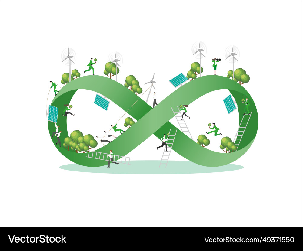 Esg sustainability business infinity Royalty Free Vector