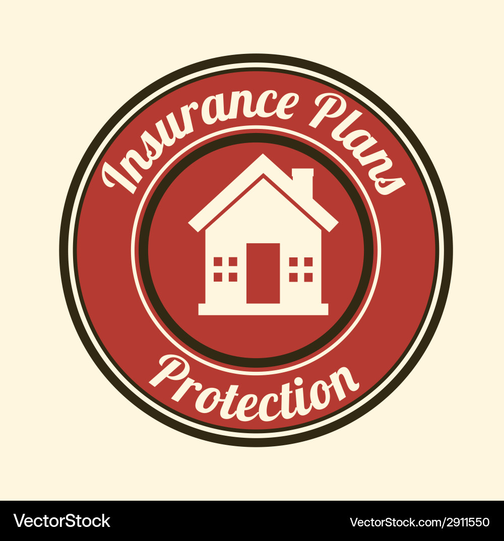 Insurance design over beige background Royalty Free Vector