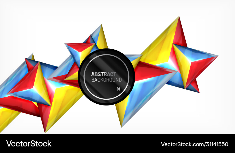 Triangle geometric abstract background Royalty Free Vector
